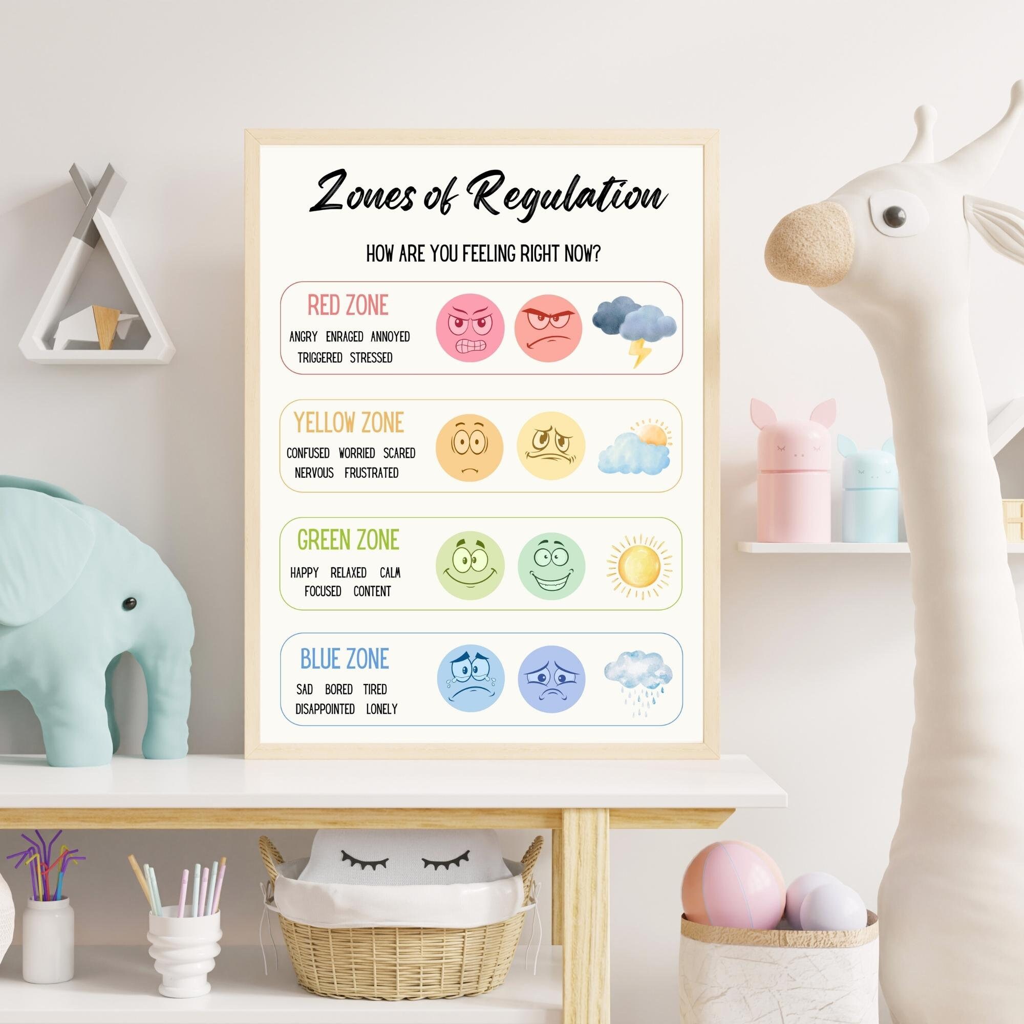 Zones of Regulation, Emotional Regulation, Calming Corner, Feelings ...