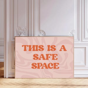 This is A Safe Space Wall Art Counselor Door Sign School Psychologist ...