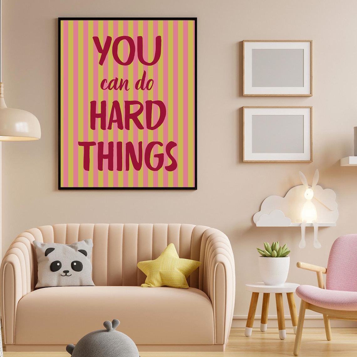 You Can Do Hard Things Print Daily Reminder Positive Affirmation Mental ...