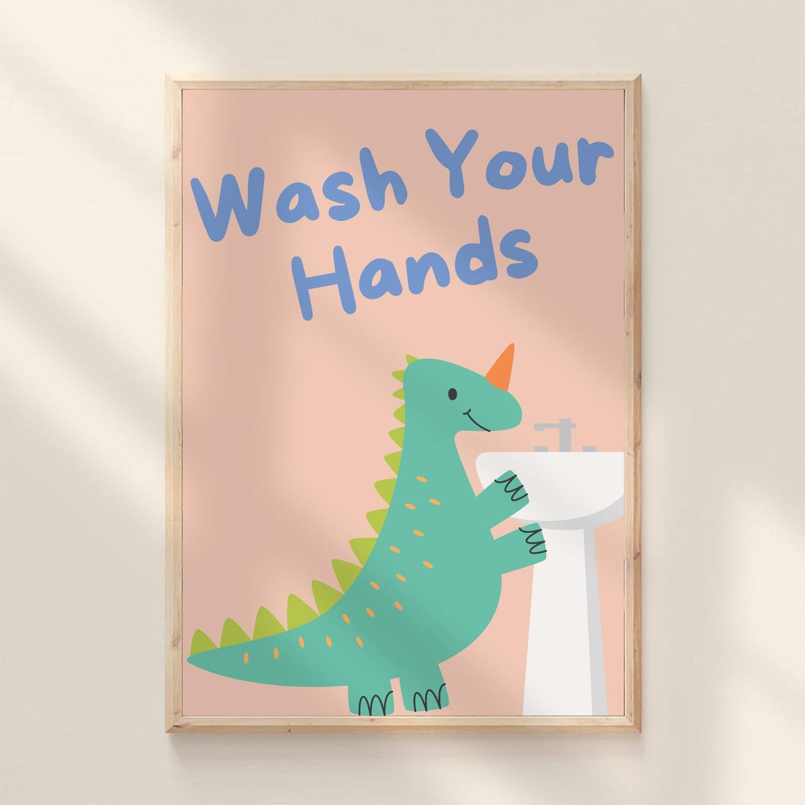 Kids Bathroom Wall Art Set of 4 Hygiene Reminder Prints Wash Your Hands ...
