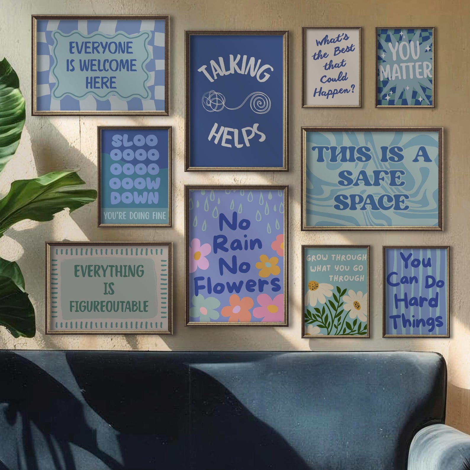 Set of 30 Counselor Office Gallery Wall Decor School Counseling Prints ...