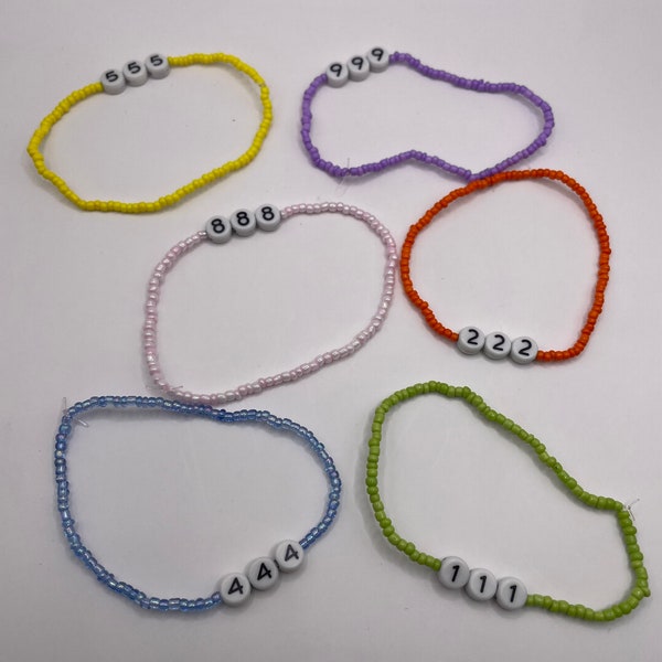 Angel Number Bracelet - Etsy