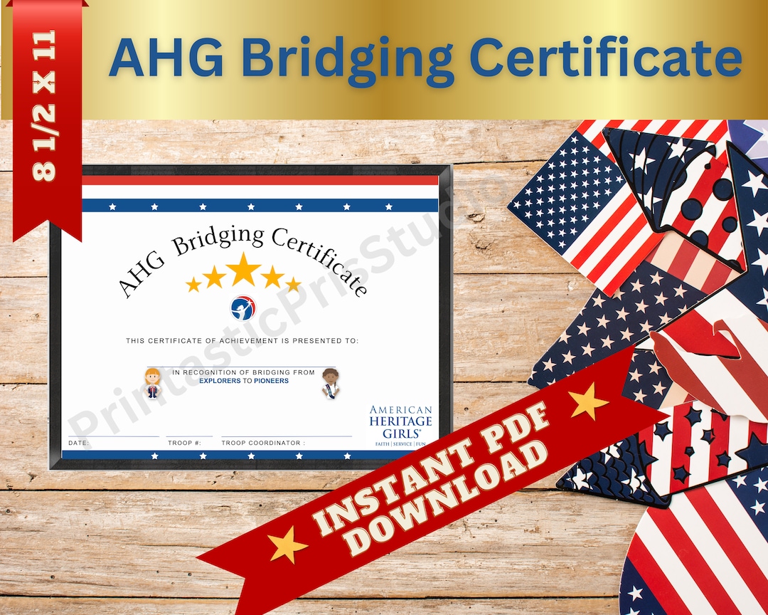 AHG Bridging Certificate Explorer to Pioneer - Etsy
