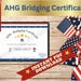 AHG Bridging Certificate Pioneer to Patriot - Etsy