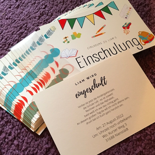 Einladung einschulung - Etsy.de