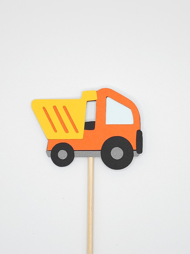 Construction Car Cake Topper Birthday Decoration Kit - Etsy