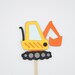 Construction Car Cake Topper Birthday Decoration Kit - Etsy