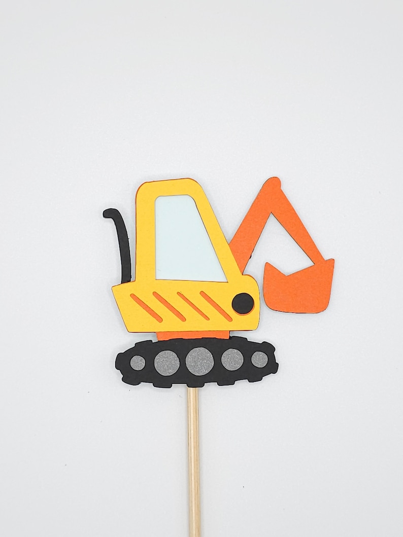 Construction Car Cake Topper Birthday Decoration Kit - Etsy