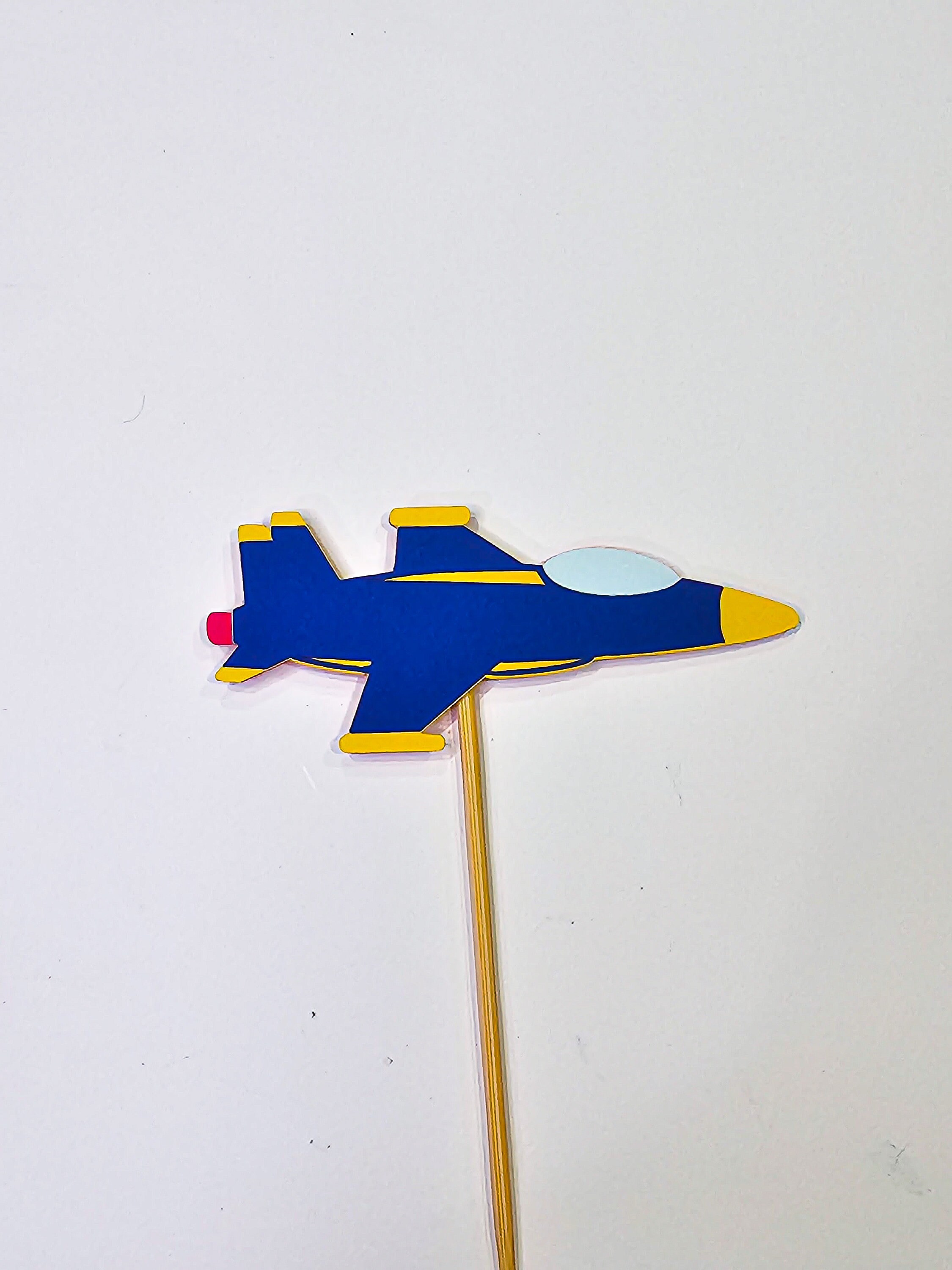 Airplane Cake Topper Helicopter Cake Topper Rocket, Jet, Blueangel - Etsy