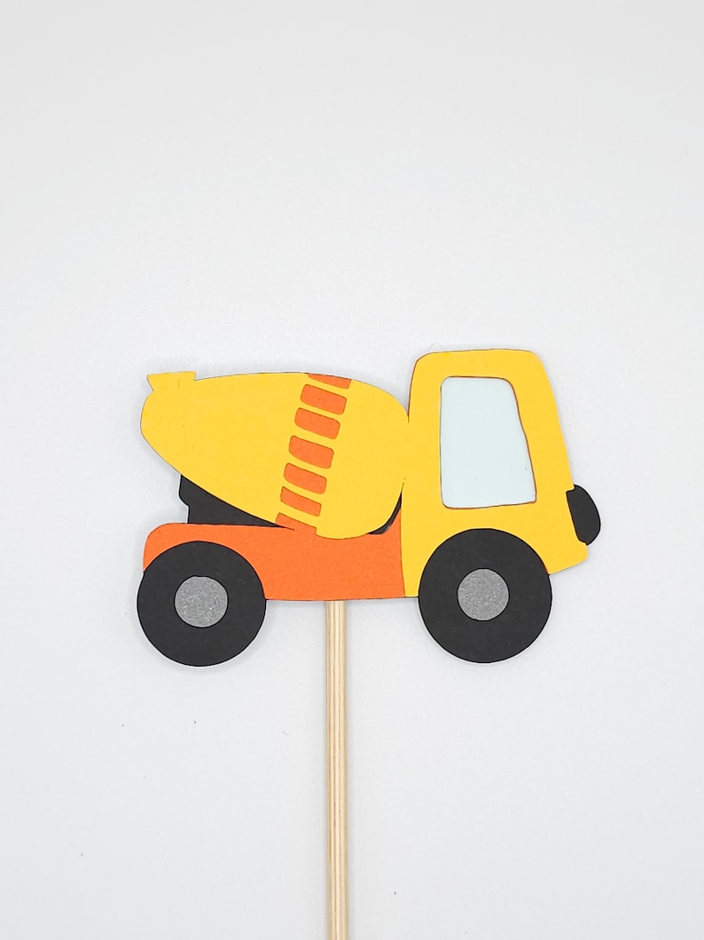 Construction Car Cake Topper Birthday Decoration Kit - Etsy