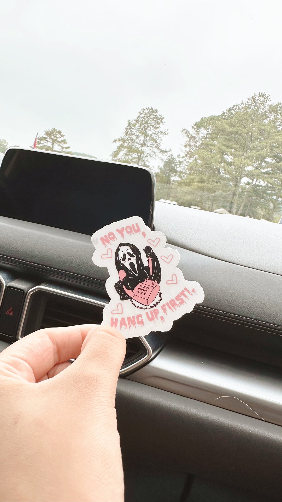 Ghost Face - Translucent Sticker (holographic) - Etsy