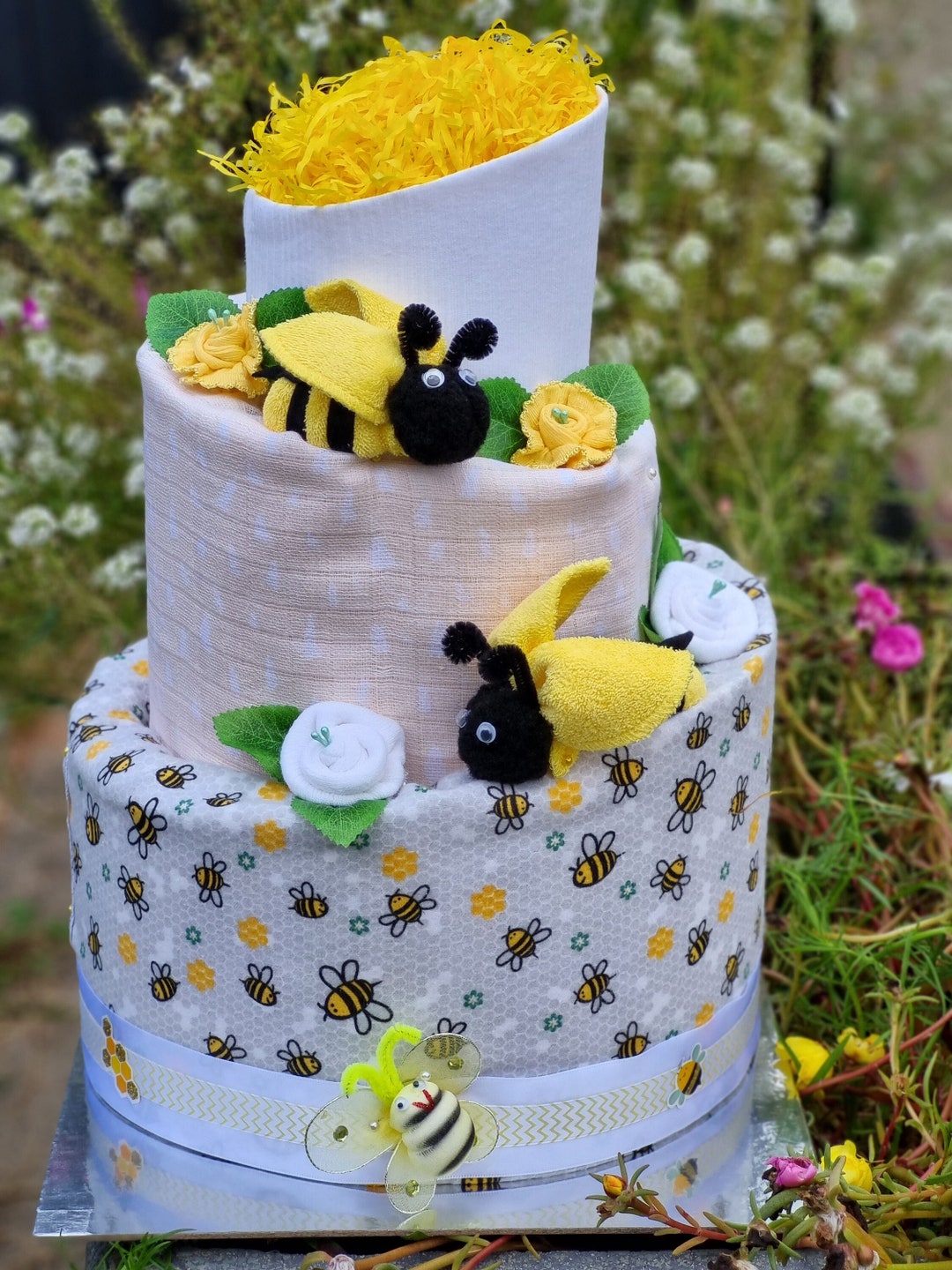 Nappy Cake - "buzzy Bees". the Perfect Baby Shower, Welcome New Bub or ...