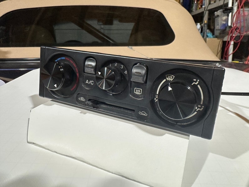 Miata MX5 HVAC Anodized Aluminum Knurled Black Climate Control Knobs ...