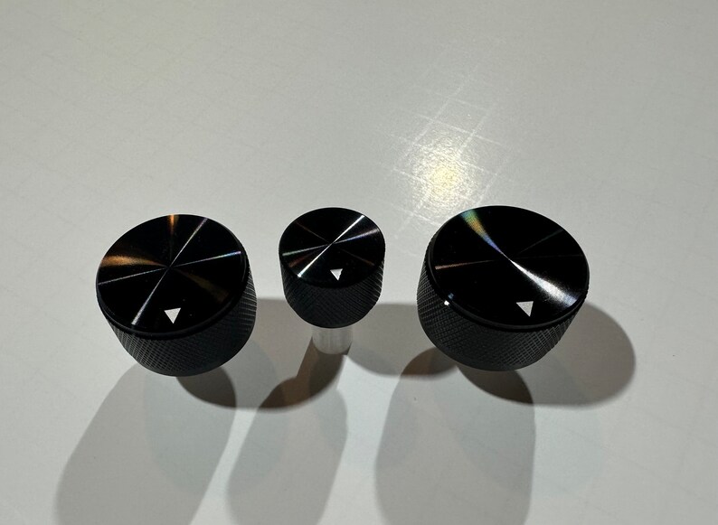 Miata MX5 HVAC Anodized Aluminum Knurled Black Climate Control Knobs ...