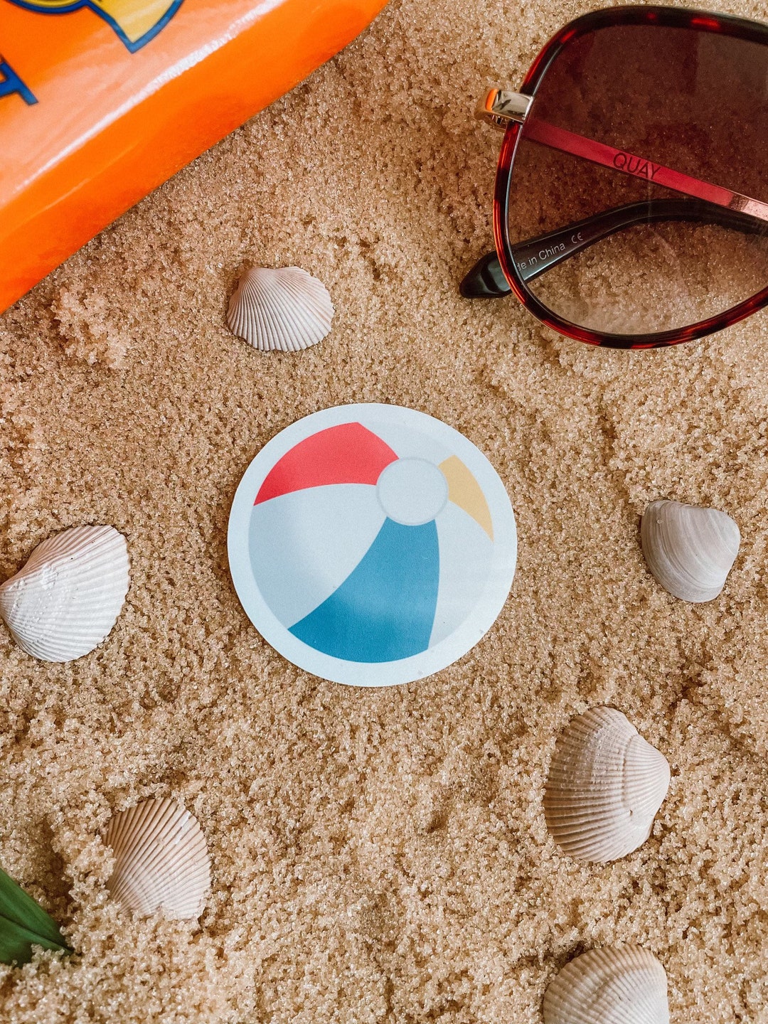 Beach Ball Sticker - Etsy