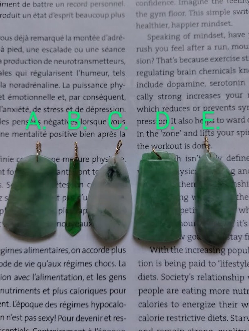 100% Natural Grade A Burmese Jadeite Jade Pendant With 14k Gold Filled Bail - Etsy
