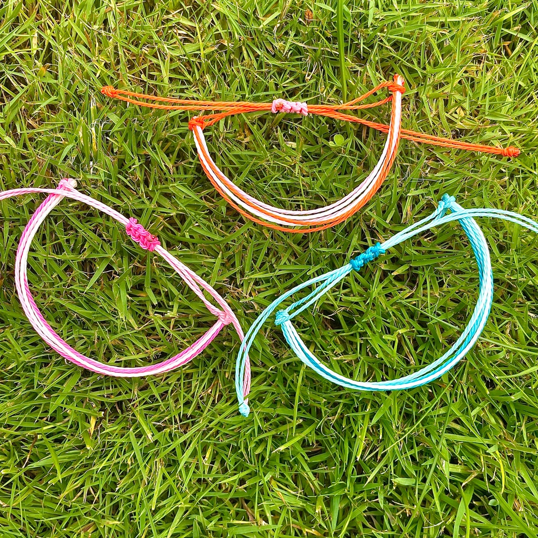 Wax String Bracelets Preppy Summer - Etsy