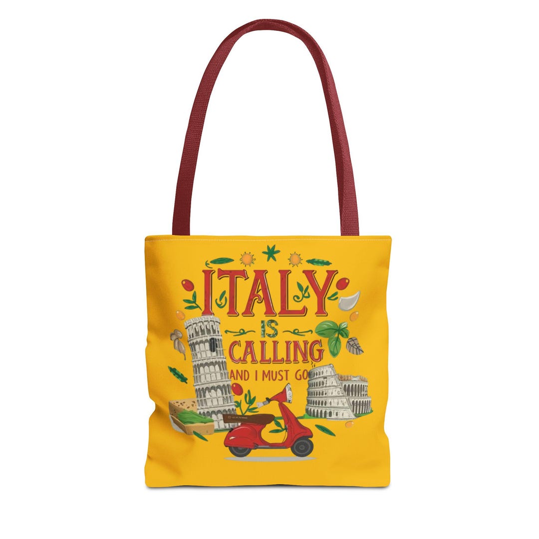 Italy is Calling Tote Bag - Traveler Gift, Wanderlust Tote, Italian ...