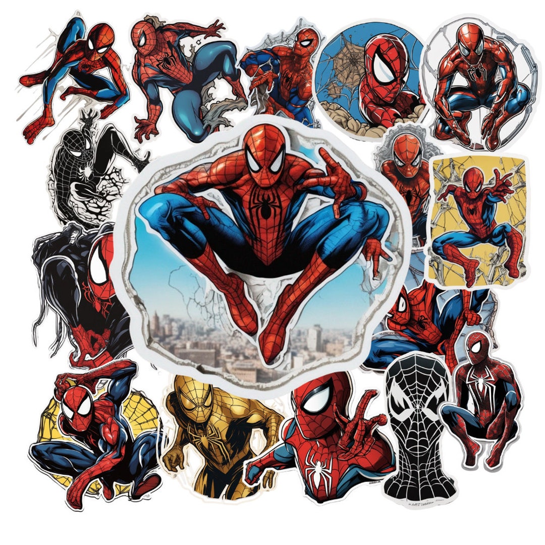 Spider-man Stickers to Brighten Your Day 62 Pieces Comic Book Stickers ...