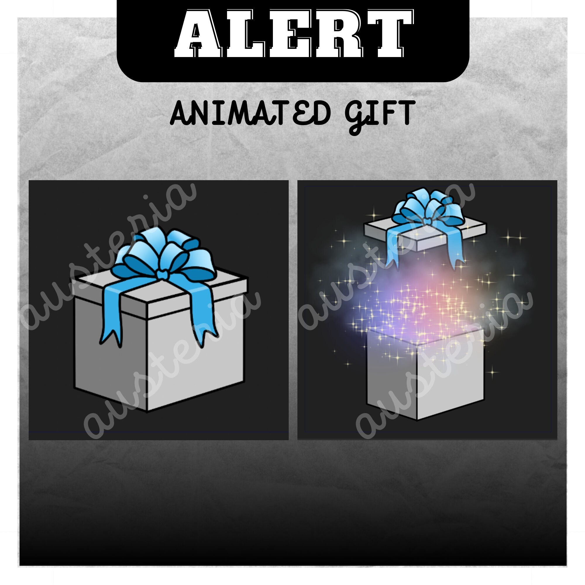 Animated Stream Gift Alert Gifted Present Alert Perfect for Throne ...