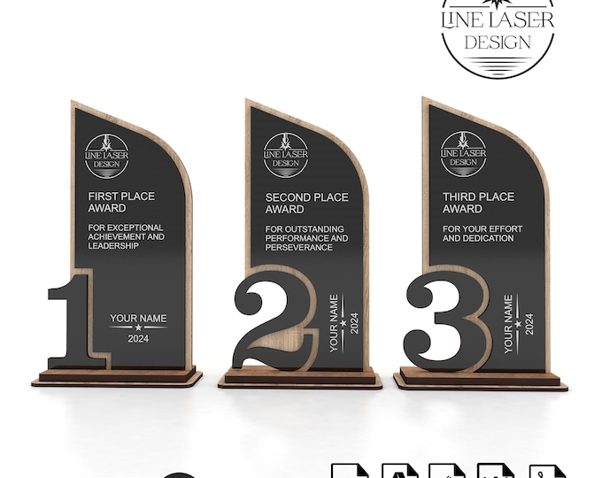Award Trophy Laser Cut Files, Laser Cutting Files - Etsy Canada