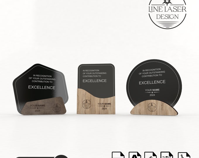 Award Trophy Laser Cut, Award Trophy SVG, Wood Cnc Cut Award, Award ...