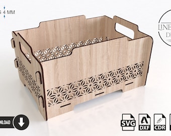 Laser Cut Wooden Basket File, Vector Files for Wood Laser Cutting - Etsy