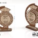 Award Trophy Laser Cut Files Pack 3 Different Designs | Plate SVG Files ...