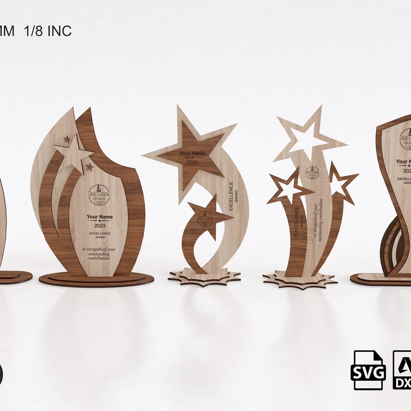 Laser Cut Trophy Template - Etsy