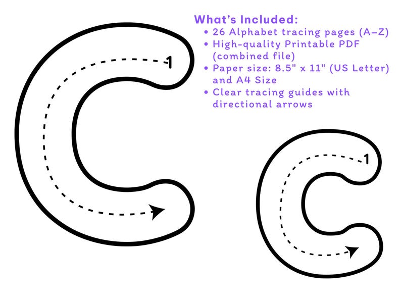 Alphabet Tracing Cards & Worksheets | ABC Flashcards Printable ...