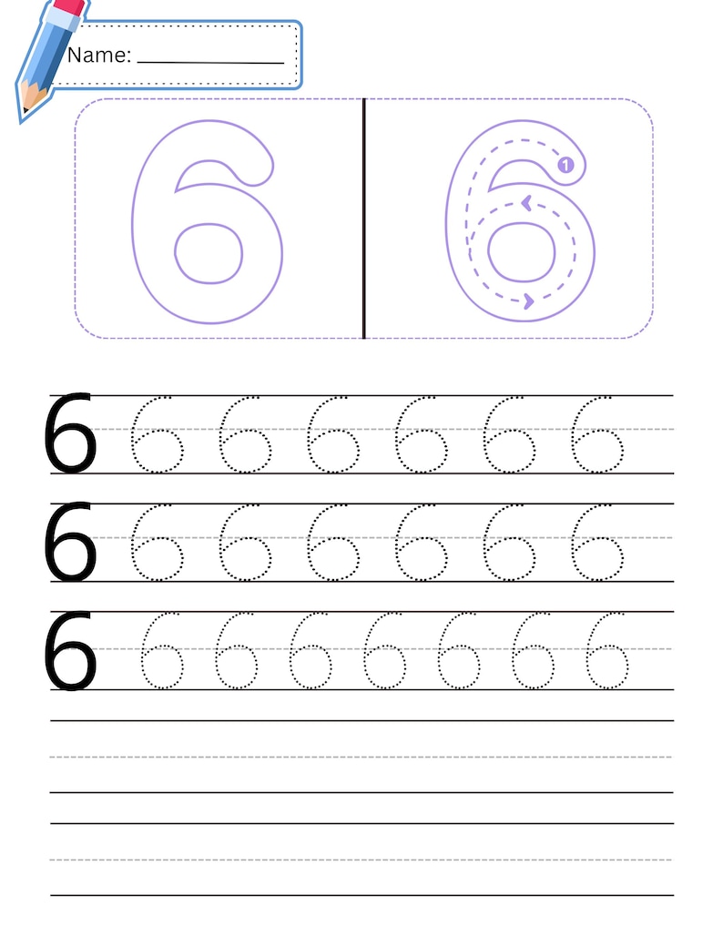 Number Tracing Worksheets 0-10, Preschool Math Practice, Handwriting ...