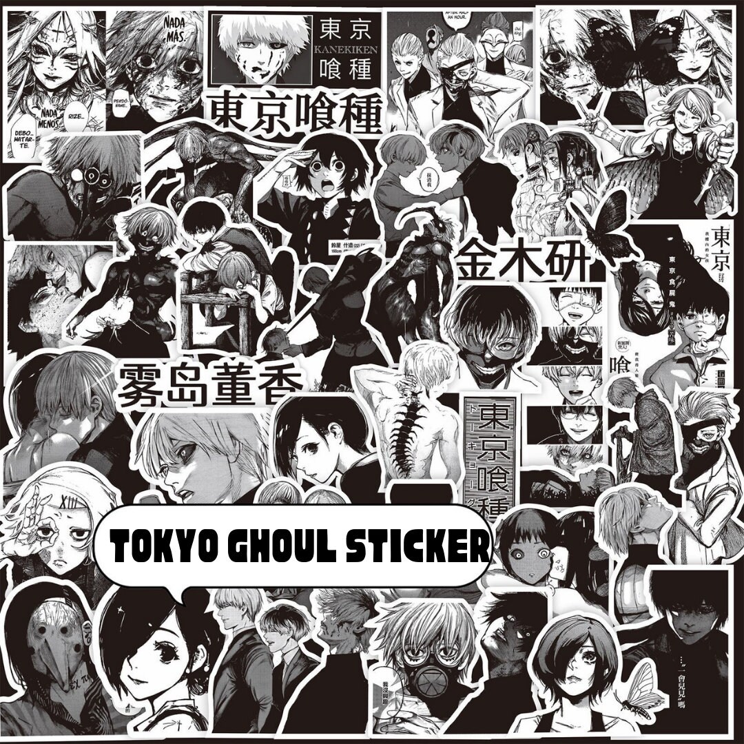 Anime Manga Stickers, 70 Assorted Ghoul Anime Manga Stickers ...