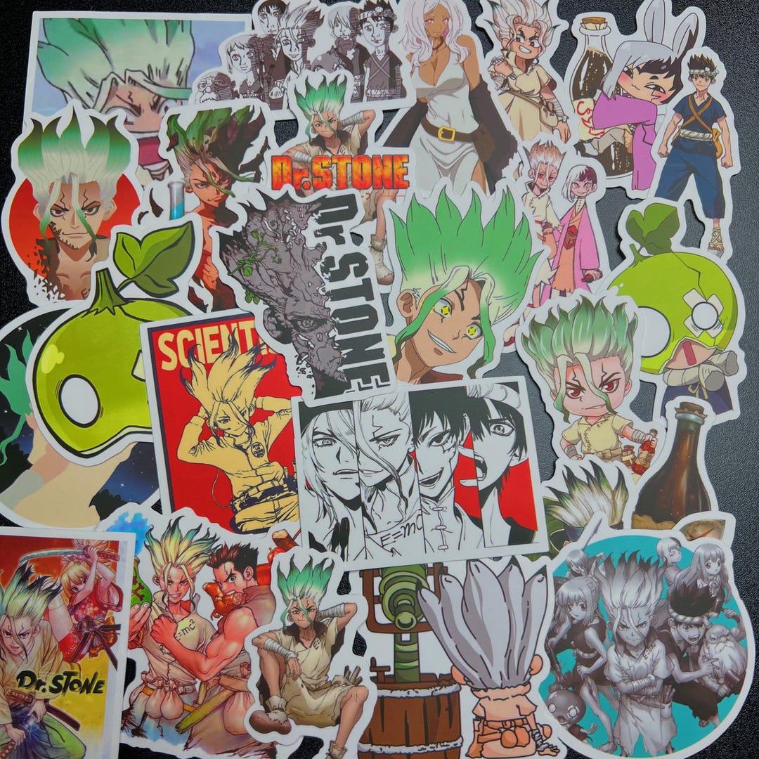Anime Stickers, 1-100 Assorted Anime Stickers, Waterproof Anime Vinyl ...