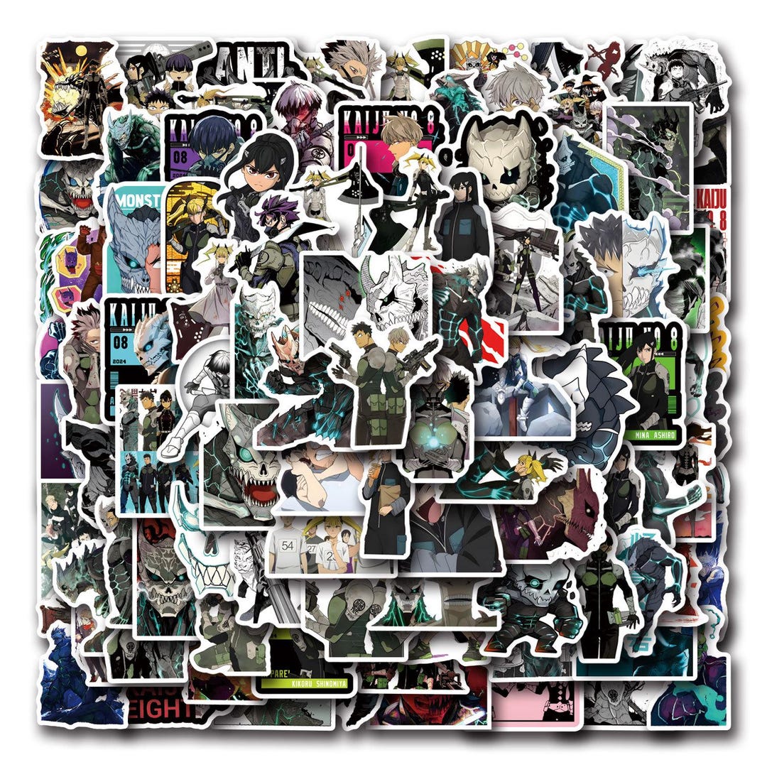 Anime Stickers, 1-100 Assorted Popular Anime Stickers, Waterproof Anime ...