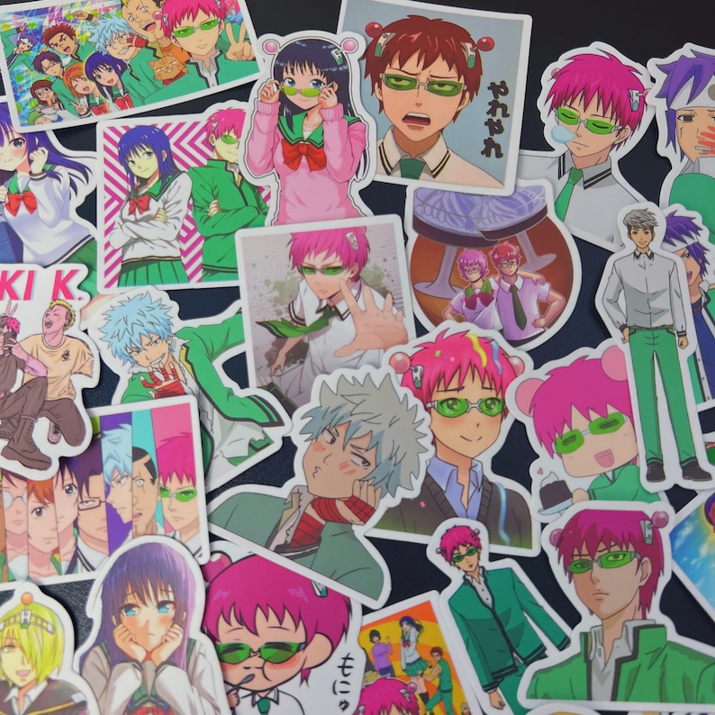 Anime Stickers 1-100 Assorted Popular Anime Stickers - Etsy