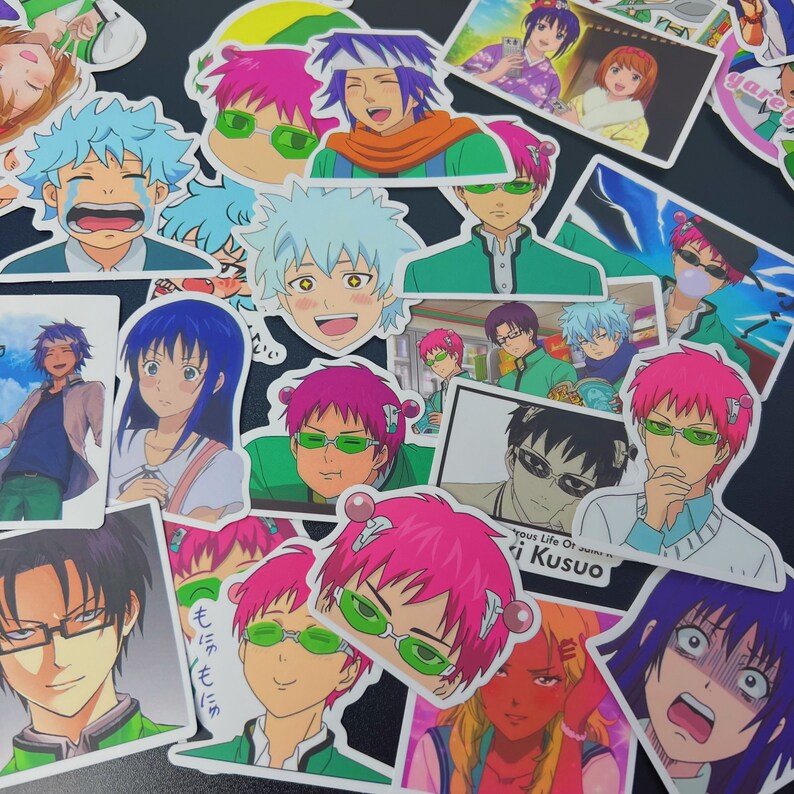 Anime Stickers 1-100 Assorted Popular Anime Stickers - Etsy