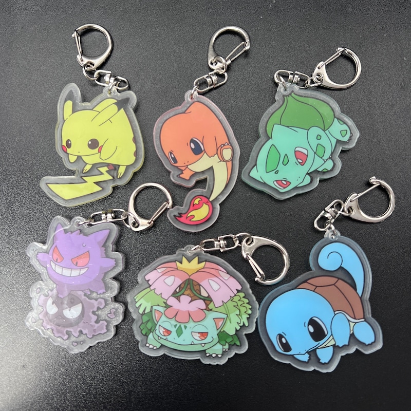 Pokémons Keychain - Etsy