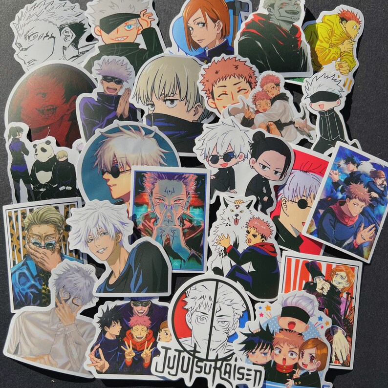 Anime Stickers 1-100 Popular Anime Stickers Waterproof Anime - Etsy