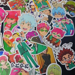 Anime Stickers, 1-100 Assorted Popular Anime Stickers, Waterproof Anime ...