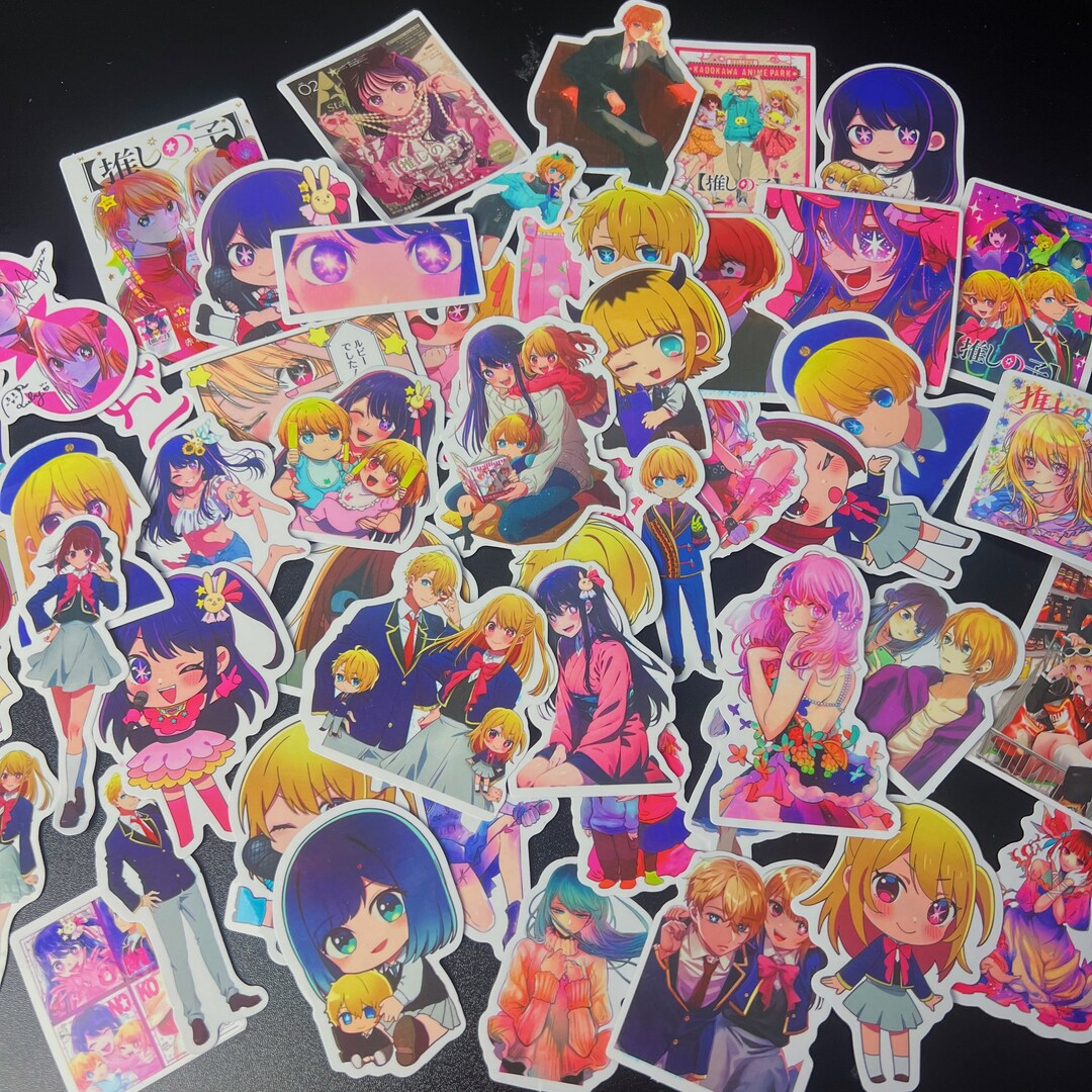 Anime Stickers, 1-50 Assorted My Star Anime Stickers, Waterproof Anime ...