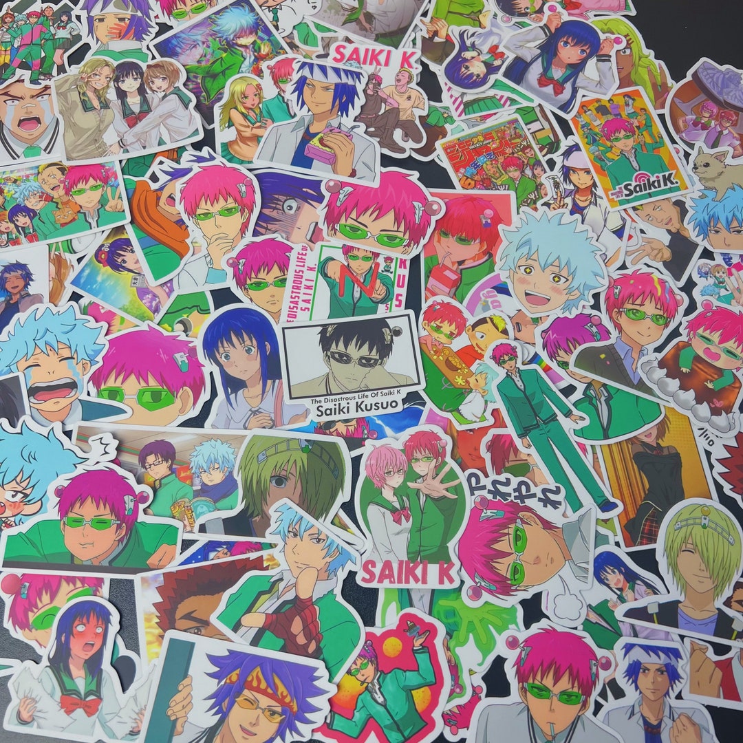 Anime Stickers, 1-100 Assorted Popular Anime Stickers, Waterproof Anime ...