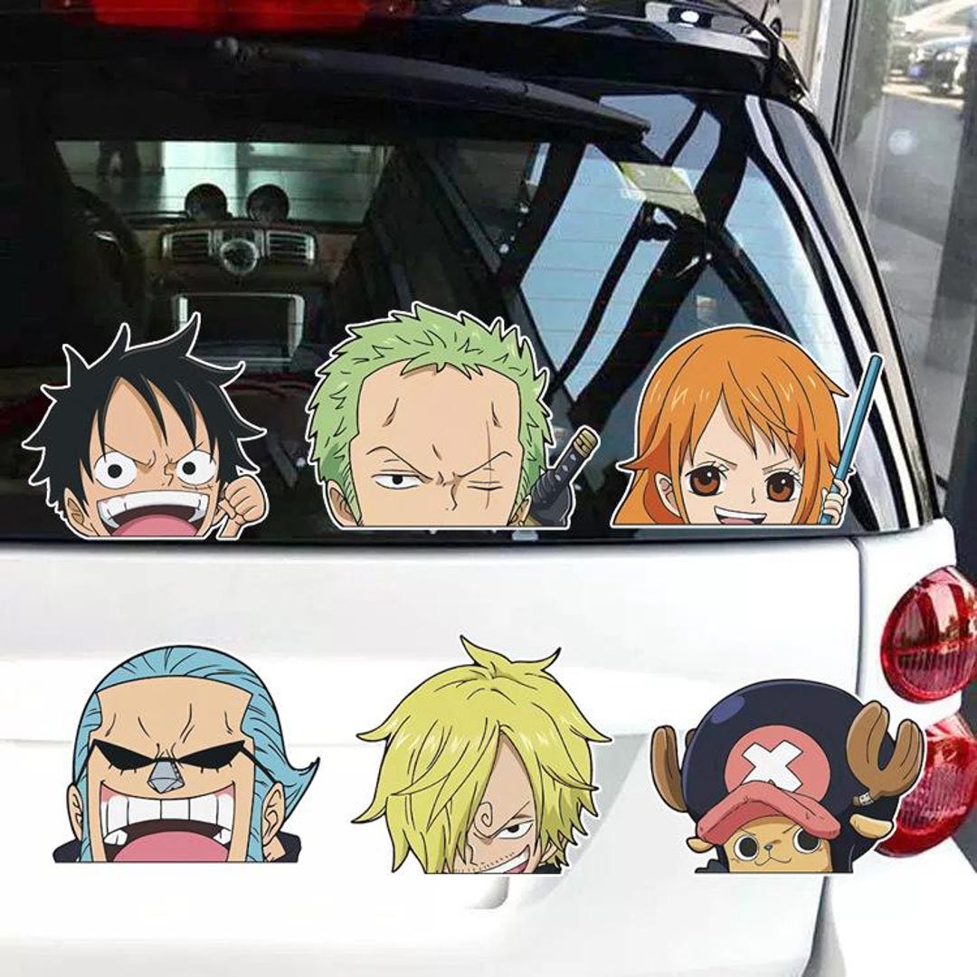 Anime Car Peeker Stickers, Anime Car Decal, Anime Car Peeker for Car ...