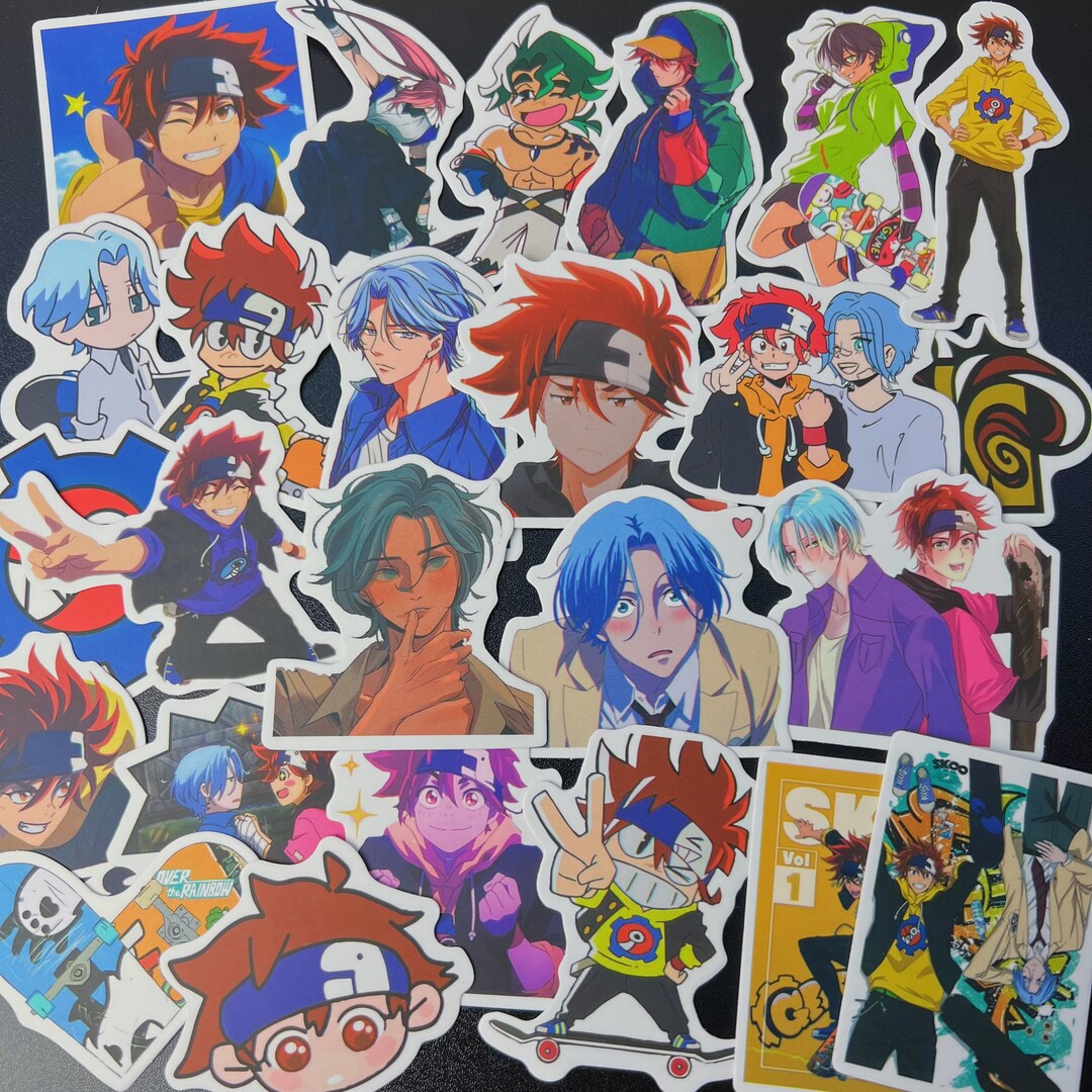 SK8 Stickers, 1-100 Assorted SK8 the Infinity Stickers, Waterproof ...