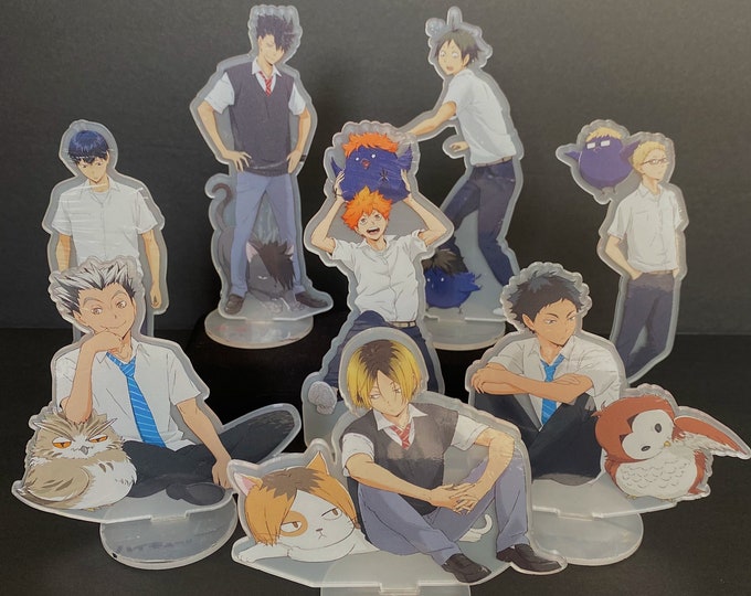 Anime Acrylic Stand, Volleyball Anime Standee, Anime Standee, Cute ...