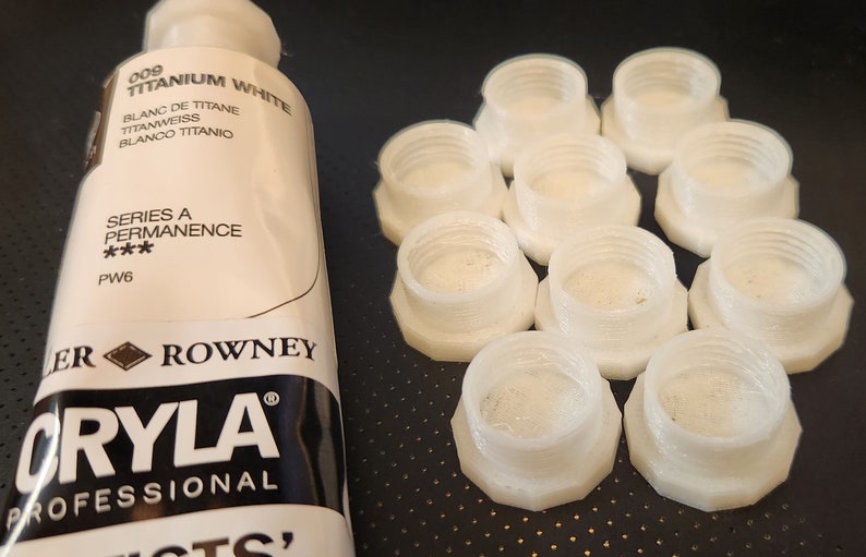10 Paint Caps for Daler Rowney CRYLA 75ml Acrylic. 3D Printed ...