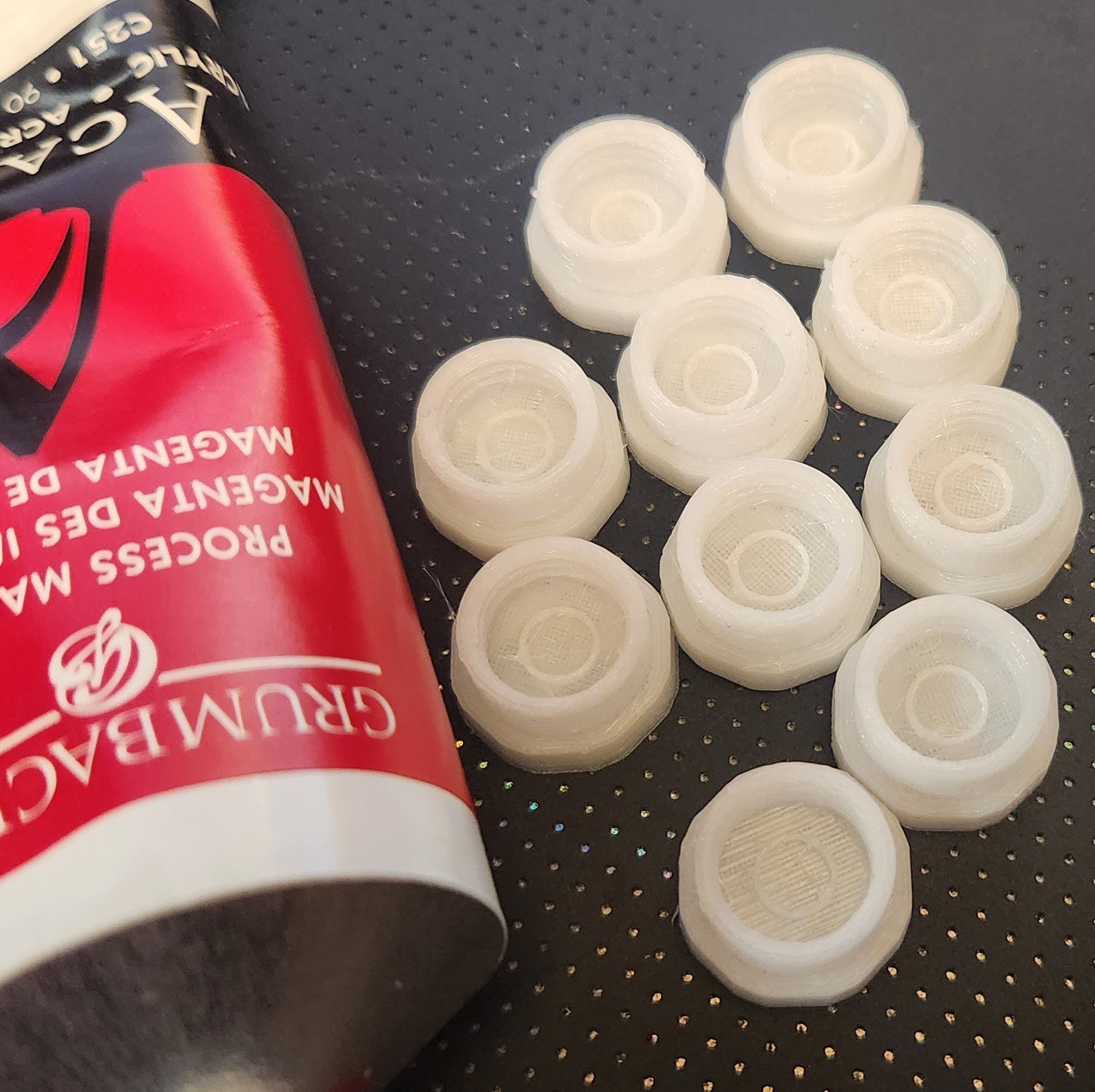 10 Paint Caps Grumbacher 37ml/40ml/90ml Pre-tested Professional Oil ...