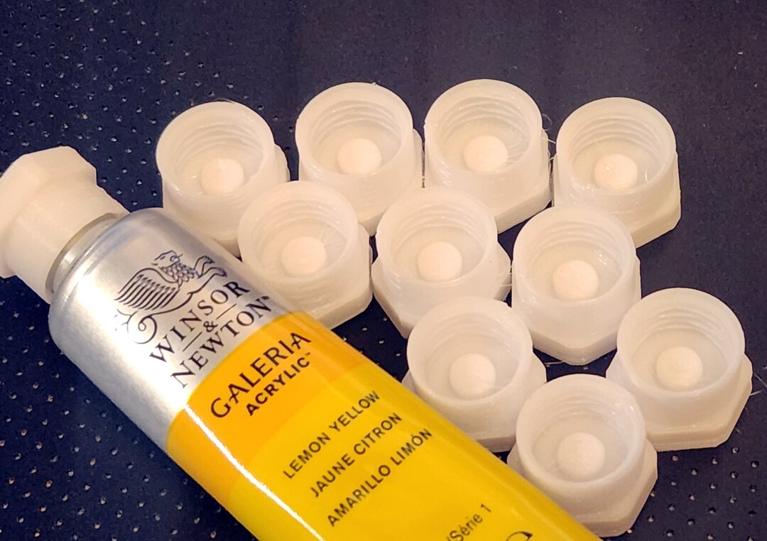 10 Paint Caps Winsor & Newton 20ml Galeria Acrylic - 3D Printed ...