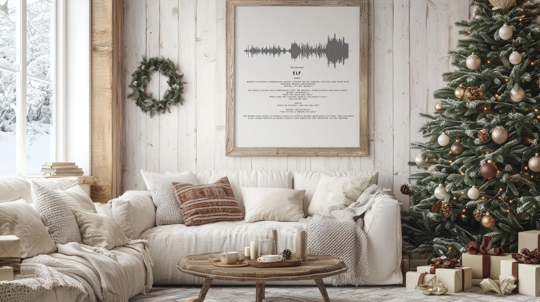 Christmas Movie,soundwave Wall Art Set of 4, Minimal, Iconic Scenes ...