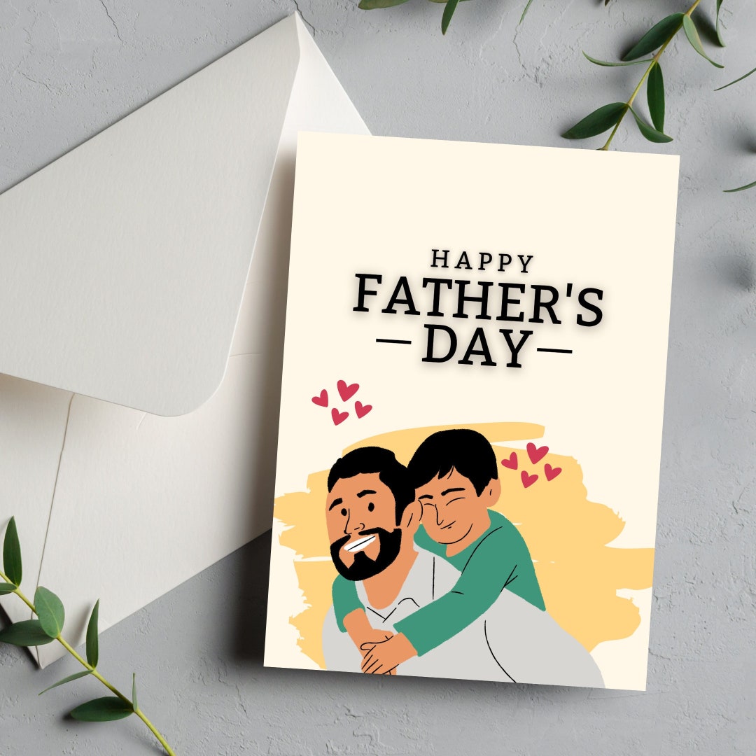 Father's Day Card | Print at Home Card | Card for Dad | Digital ...