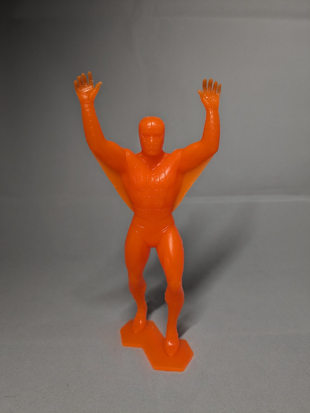Vintage 1967 Marx Spiderman Orange - Etsy